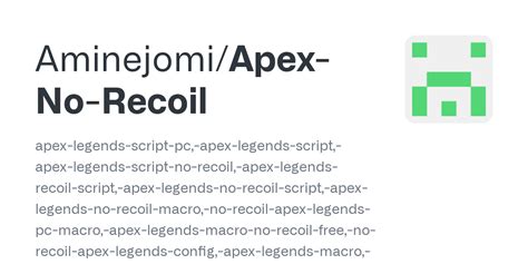 GitHub Aminejomi Apex No Recoil Apex Legends Script Pc Apex Legends Script Apex Legends