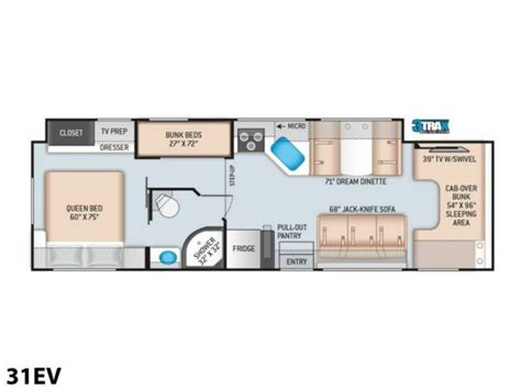 New 2023 Thor Motor Coach Chateau 25m Class C Rv Floor Plan Rvjunket