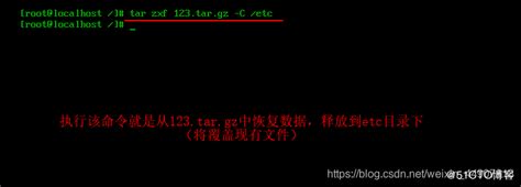 Linux中如何查看文件内容、使用tar归档，备份与恢复文档grep看targz Csdn博客