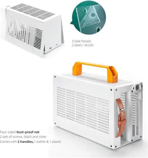 Sgpc Itx Mini Case New K49 Steel Upgraded Version Of K55 Full Size Gpu Compatible 2 Handles