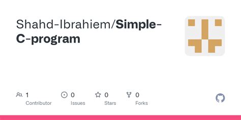 Github Shahd Ibrahiemsimple C Program