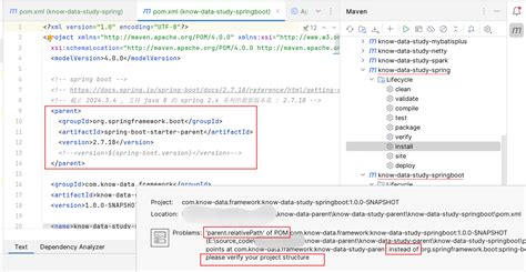 Maven 含 的pom xml报 parent relativePath of POM xxxxxx 千千寰宇 博客园