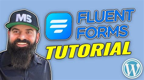 Wordpress Form Builder Wp Fluent Forms Tutorial Youtube
