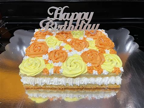 Last Minute Cake For My Aunts Birthday Today Rcakedecorating