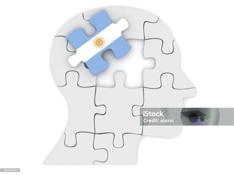 아르헨티나 국기 배우기 스페인어 머리 퍼즐 실루엣 마음 뇌 기억 0명에 대한 스톡 사진 및 기타 이미지 0명 개념 계획 Istock