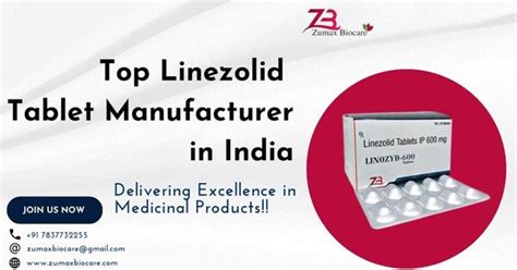 A Look At The Top Linezolid Tablet Manufacturer In India