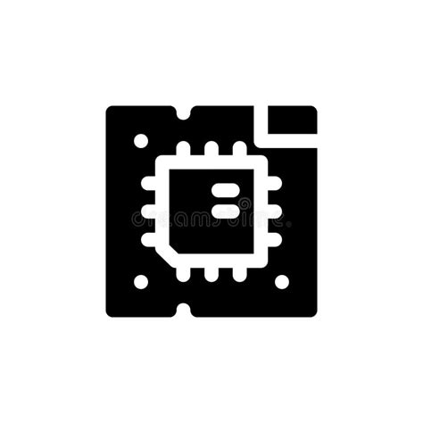Cpu Vector Icon Computer Component Icon Solid Style Perfect Use For Logo Presentation