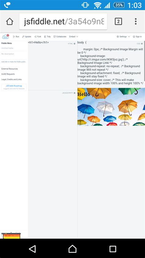 Html Background Image Is 100 Of The Screen On Desktop But Not On