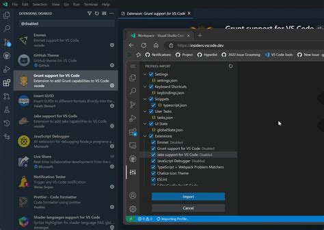 Import Profiles Some Extensions Arent Loaded When Clicked · Issue
