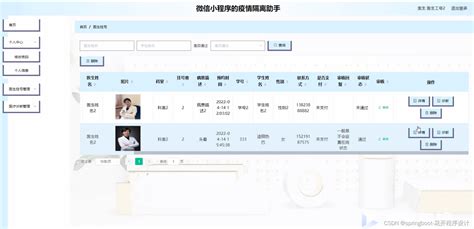 springboot java php node python微信小程序的疫情隔离助手【计算机毕设】 csdn博客