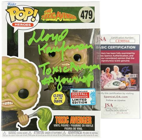 Csr Collectibles Lloyd Kaufman Signed Funko Pop Figure Creator Toxie The Toxic Avenger