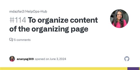 To Organize Content Of The Organizing Page · Issue 114 · Mdazfar2