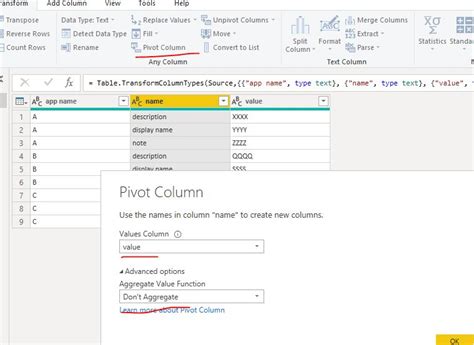 Solved Column Values As Header How To Transpose The Tab