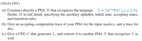 solved in this assignment construct directly a pda means