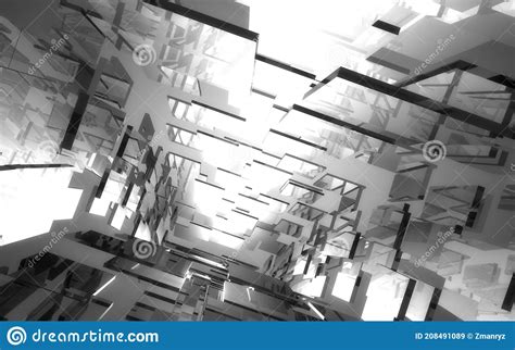 Abstract Architecture Tunnel 3d Illustration Stock Illustration Illustration Of Background