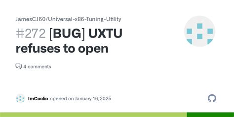 Bug Uxtu Refuses To Open · Issue 272 · Jamescj60universal X86