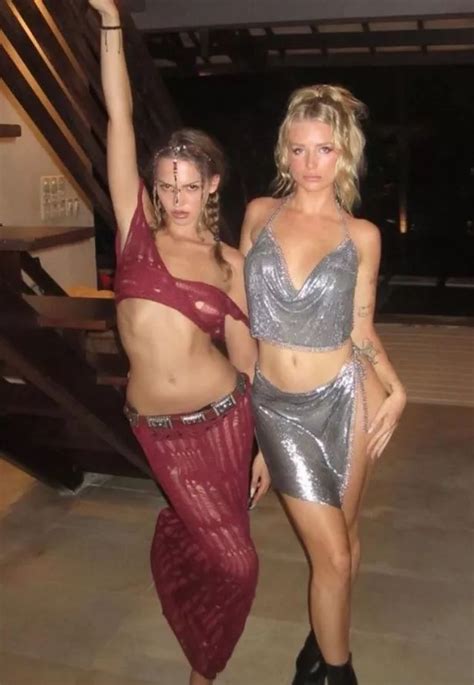 Lottie Moss Strips Nearly Topless In Chainmail Ensemble As She Struts Down Public Street Daily