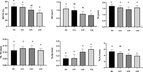 Mean And Standard Deviation Values Of The Bone Morphometric Parameters Download Scientific