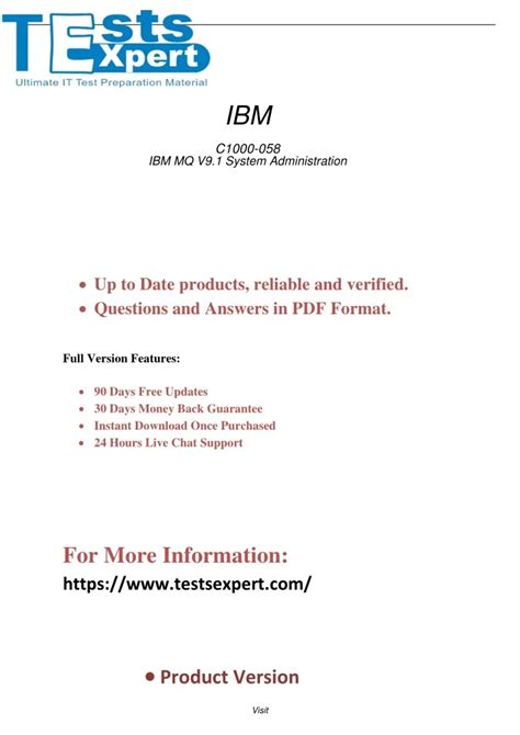 Ppt Achieve Success C1000 058 Ibm Mq V91 System Administration Exam
