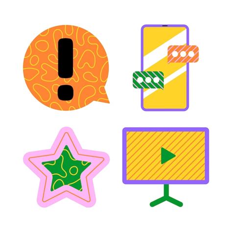 Premium Vector Harmony Essentials Stickers Collection