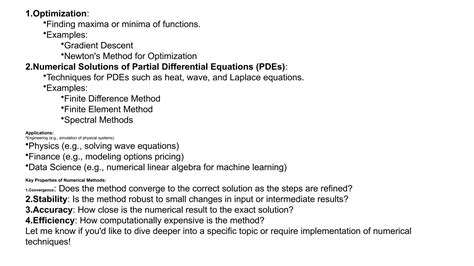 Numerical Methods And Its Applicaionspptx