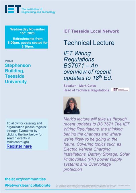 Institution Of Engineering And Technology Iet Teesside On Linkedin A Reminder Of Our Wiring