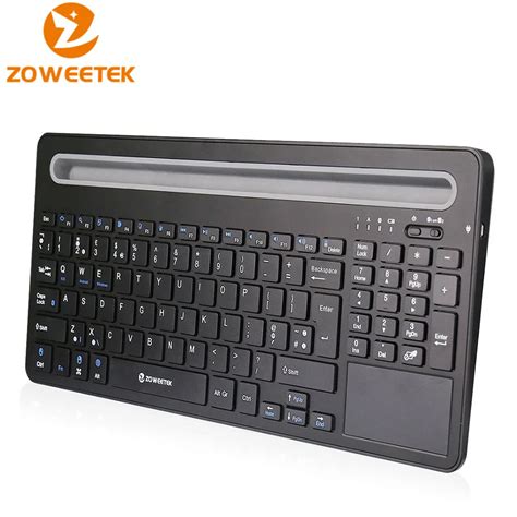 Zoweetek Zw07 Bluetooth 3 0 Wireless Keyboard Touchpad English Mouse Combo For Android Phone