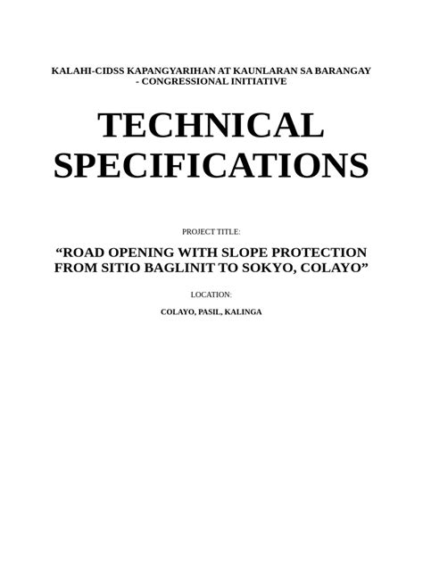 Technical Specifications Pdf