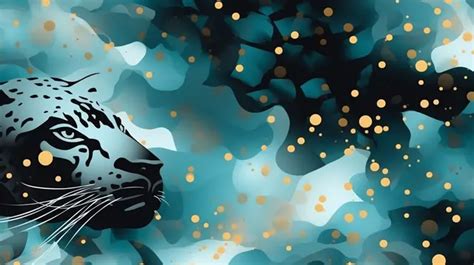 Trendy Illustration Of Seamless Vector Texture With Abstract Leopard Pattern On Dreamy Celestial Trendy Illustration Of Seamless Vector Texture With Abstract Leopard Pattern On Dreamy Celestial