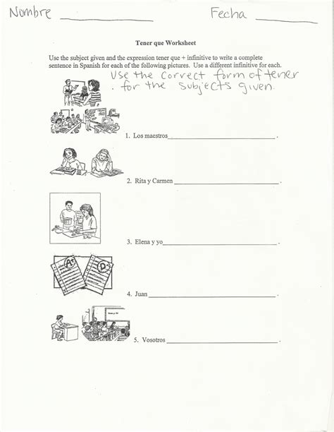 1 U2l1 Tener Que Practice W Activities Typed Amanda Rieder