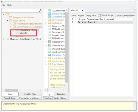 embedding additional files in an msbuild binary log file meziantou s blog