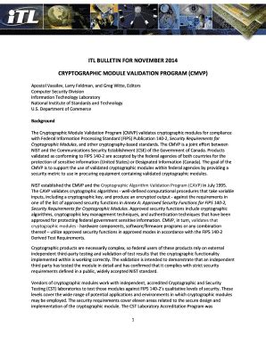 Fillable Online Csrc Nist Cryptographic Module Validation Program CMVP NIST Computer
