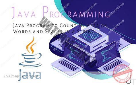 Java Program To Count Number Of Words And Spaces In A String Just