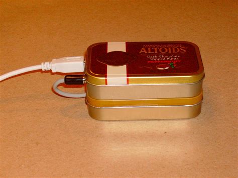 Arduino And Battery Pack In Altoids Tins 17 Steps Instructables