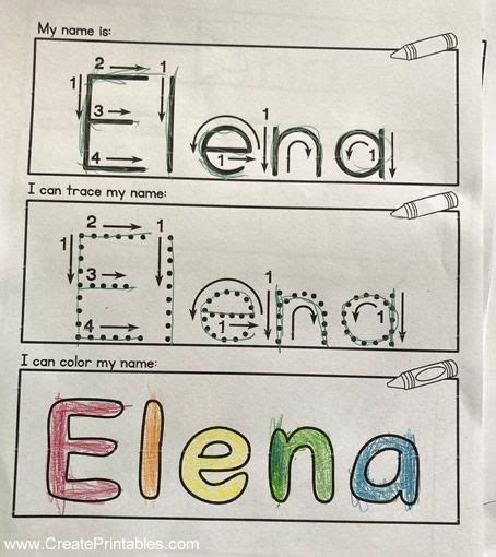 CreatePrintables Name Tracing Practice Name Writing Practice Name