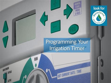 Programming Your Irrigation Timer G3 Green Gardens Group