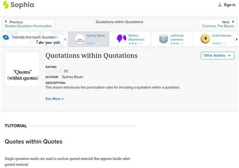 sophia quotations within quotations lesson 4 unit plan for 9th 10th