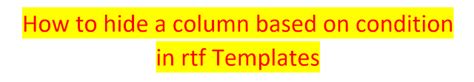 Oracle Applications Blog How To Hide A Column Based On Condition In