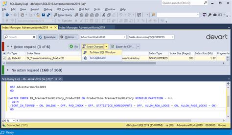 Fix Indexes