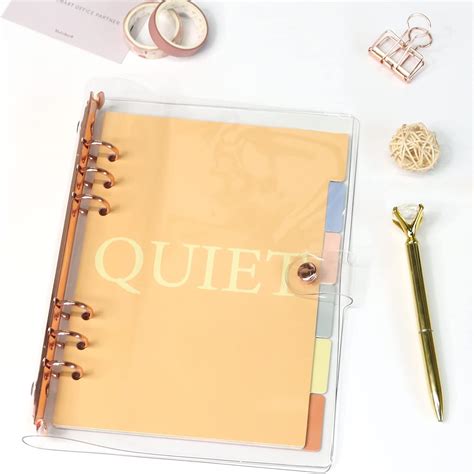 A5 Binder Dividers Set 6 Holes File Separators Page Ubuy India