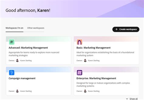 Workspaces Overview Adobe Workfront
