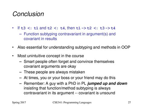Cse341 Programming Languages Lecture 24 Subtyping Ppt Download