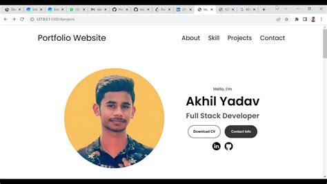 Akhil Yadav On Linkedin Apnacollege Portfolio Webdevelopment Html Css Js