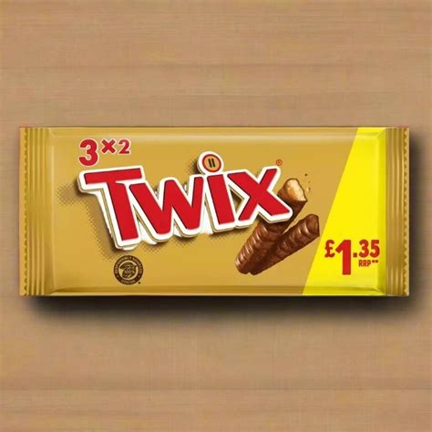 Twix Chocolate Biscuit Bars Multipack 3 X 40g 120g ทวิกส์ ช็อกโกแลตบิสกิตแบบเเท่ง 120กรัม
