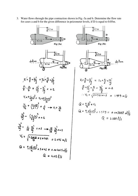SOLUTION: Final exam with solution for fluid mechanics civil engineering ce24 bernoulli equation ...