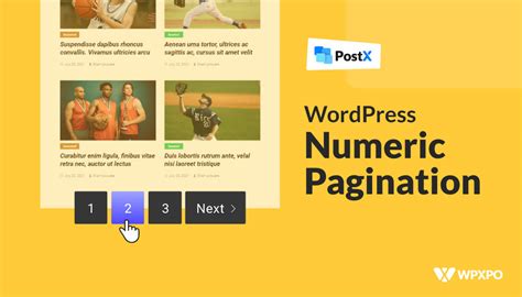 how to add wordpress numeric pagination wpxpo