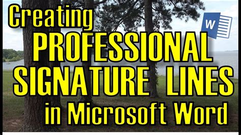 How To Create Multiple Signature Lines In Word Printable Templates