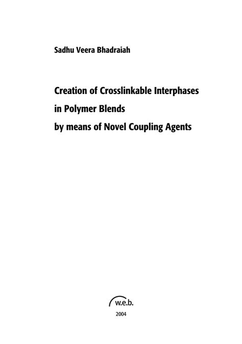 Pdf Strategies For Reactive Compatibilization And Interfacial