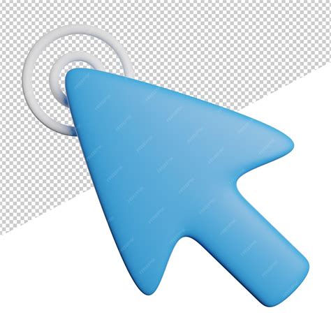 Premium Psd Cursor Double Click Front View 3d Rendering Icon