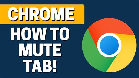 How To Mute Tab In Google Chrome - YouTube